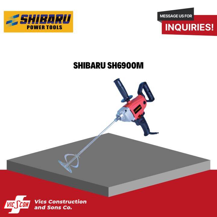 Shibaru Electric Drill Mixer W/ Rod SH6900M | Lazada PH