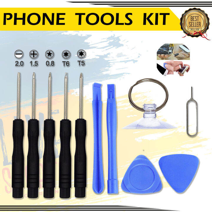 11 In 1 Mobile Phone Repair Tools Kit Spudger Pry Opening Tool Screwdriver Set for iPhone ...