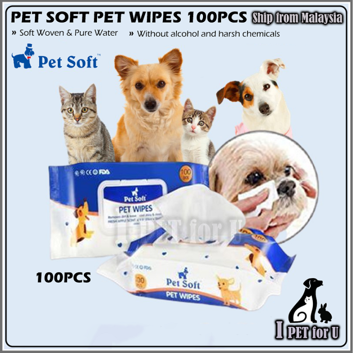 Pet Soft Pet Wipe / Wet Tissue for Cat & Dog-100 Sheets | Lazada