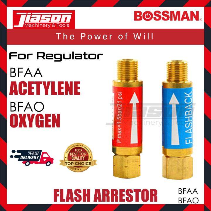 【100% ORIGINAL】BOSSMAN BFAA / BFAO Flash Arrestor for Regulator ...
