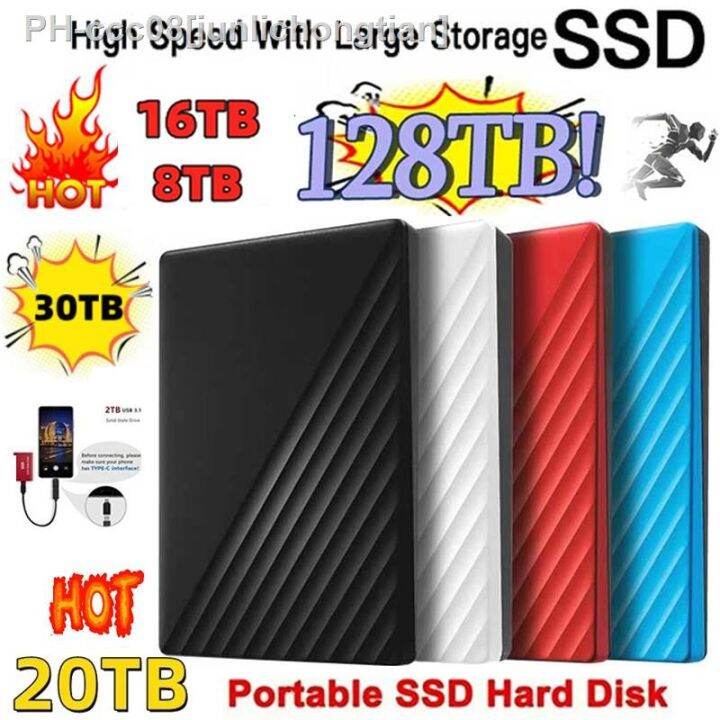 ∏ Portable 100 Original SSD 64TB Hard Drive 1TB/2TB/4TB/16TB External ...