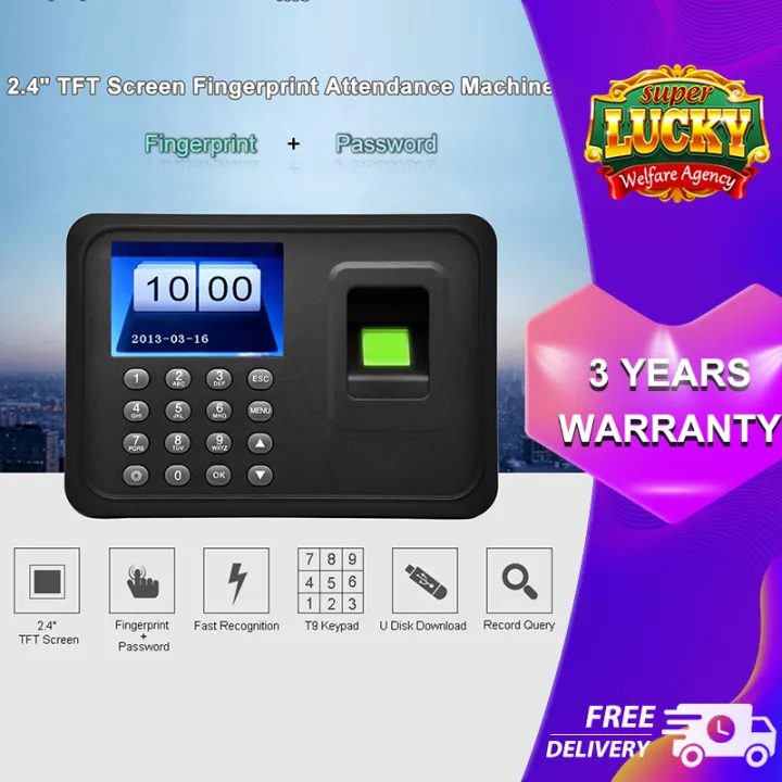 Fingerprint Attendance Machine Compact Electronic Biometrics Time ...