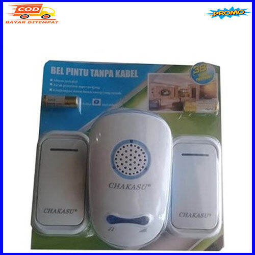 Bel Pintu Wirelles Tanpa Kabel Flazz / Wireless Door Bell / Bell Pintu ...