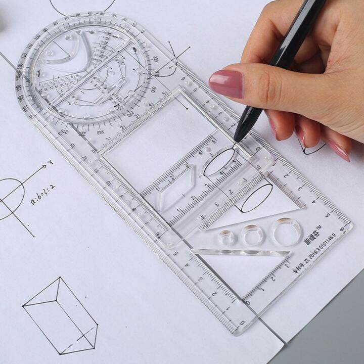 EDIMEN Creative Multifunction Exam Stationery Office Math School Rulers ...