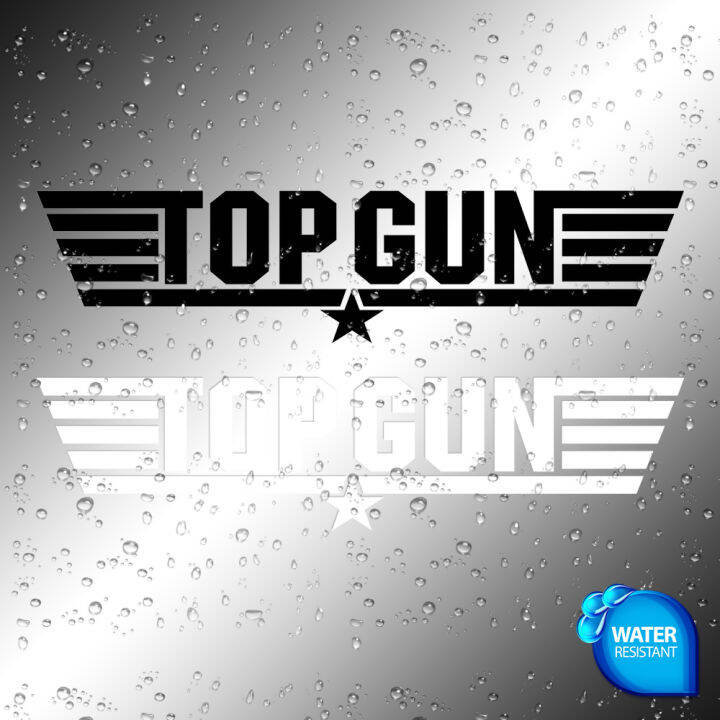 Sticker | (1) Top Gun | Weather Proof Die-cut decal | 6 inches US Navy ...