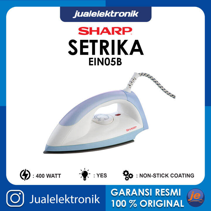 Sharp EIN05B – setrika 400 Watt Biru | Lazada Indonesia