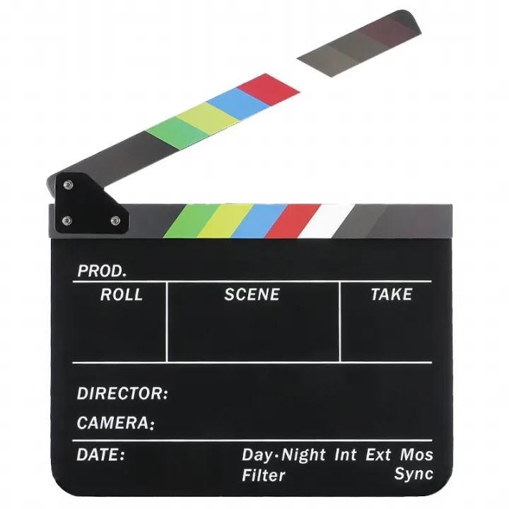 Dry Erase Director's Film Movie Clapboard Cut Action Scene Clapper ...