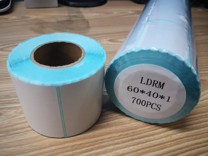 1 ROLL 60mmx40mmx700pcs Thermal Sticker 60x40 60x40x700 60x40x700pcs ...