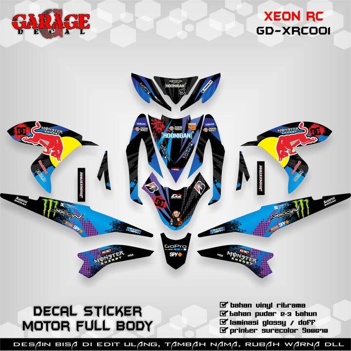 Decal Xeon RC full body Sticker Xeon RC full body Decal sticker xeon rc ...