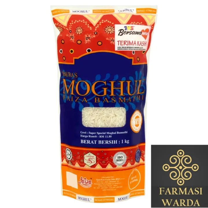 Moghul Faiza Basmathi Rice 1kg | Lazada