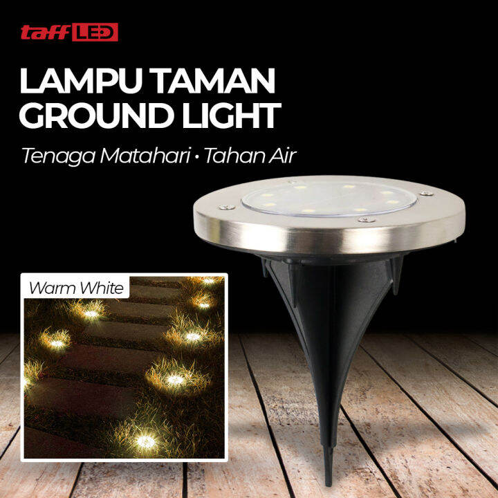 COD Lampu Taman Bulat Tangga Tancap Pavling Solar Cell Panel Tenaga ...