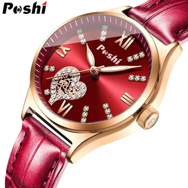 POSHI New style Ladies Fashion Casual Watches Korean elegant Leather ...
