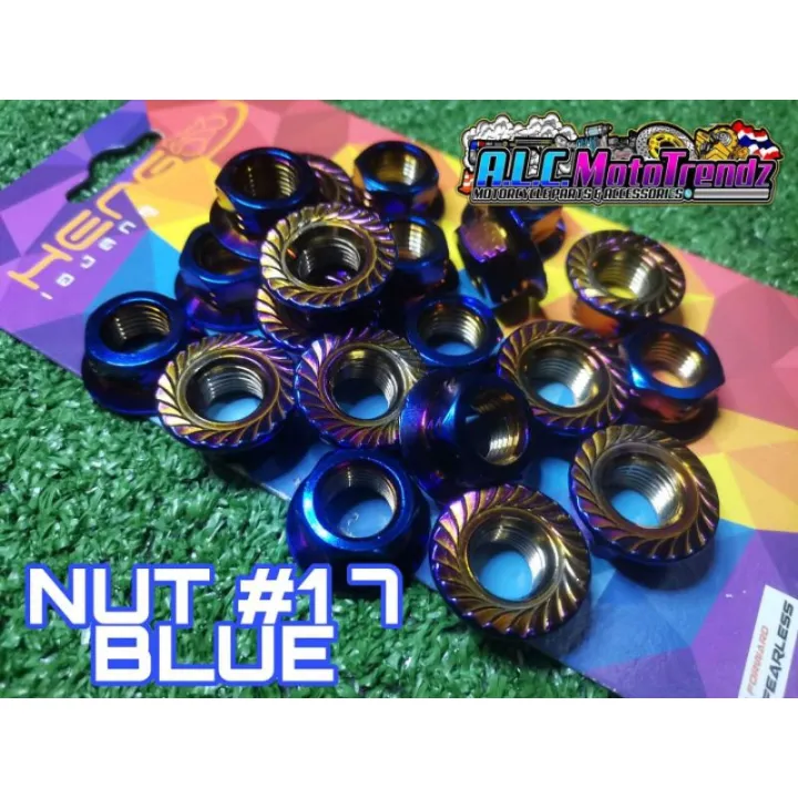 ALC Mototrendz - HENG NUT # 17 Titanium FOR 12mm ( PER PC ) For ...