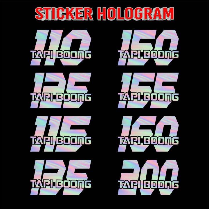 STIKER TULISAN MOTOR / TAPI BOONG / STIKER TULISAN MOTOR TAPI BOONG 110 ...