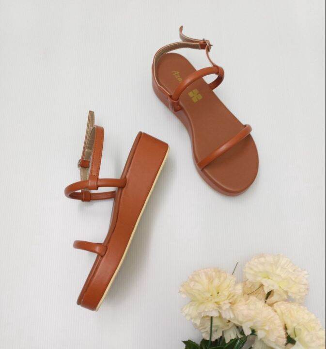 Azalea/Annel 2 inch Wedge / Platform Sandals in Tan | Lazada PH