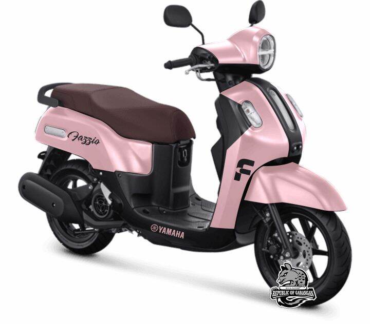 decal yamaha fazzio full body costum sticker free design metal lady ...