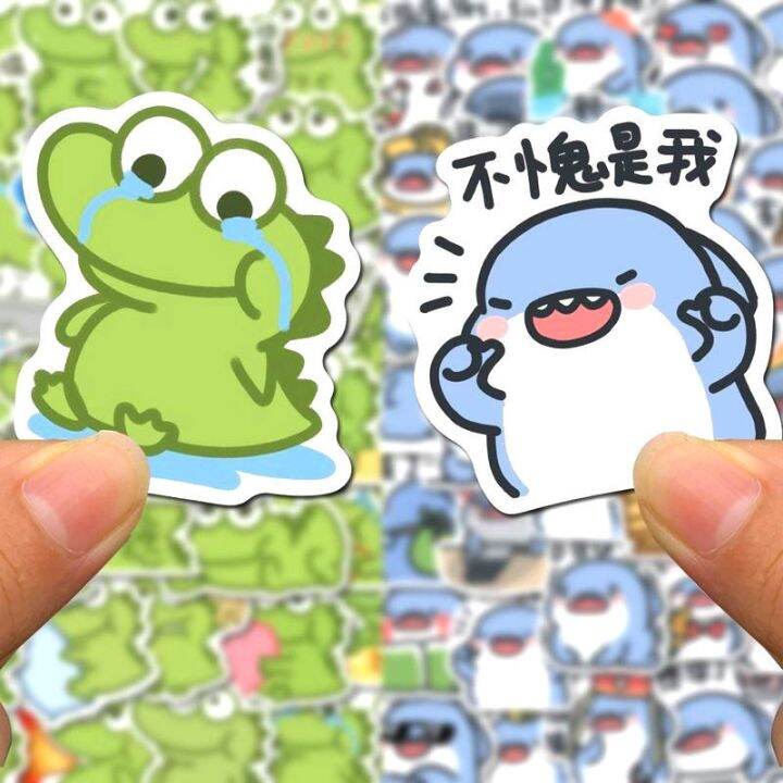 180 pieces of Matcha Dandan/Fat Shark handbook stickers cute cartoon ...