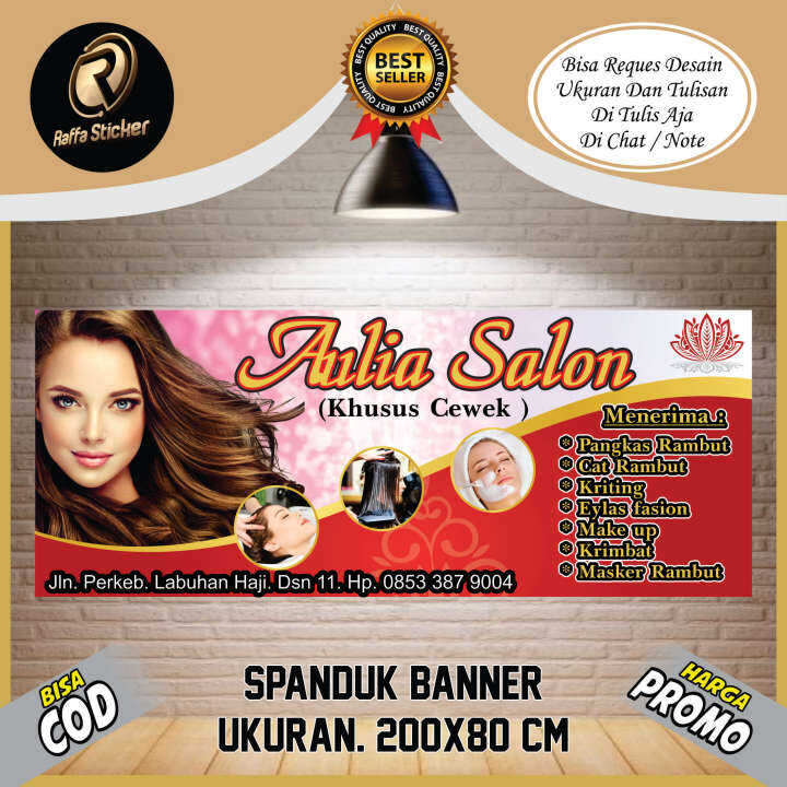 Spanduk Banner Backdrop Salon / Banner Salon / Spanduk Salon / Banner ...