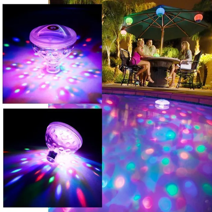 TANG Floating Underwater Light Swimming Pool Lights LED Water Floating ...