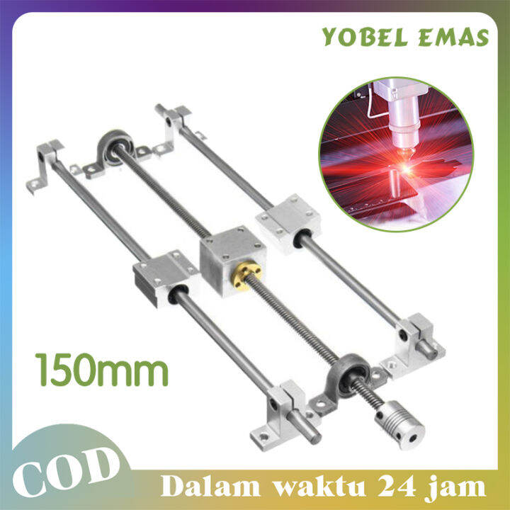 Linear Guide T8 Dual Lead Support 150 Linear Rail Support Guide Set ...