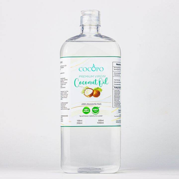 Premium Virgin Coconut Oil by Cocopo 1Liter(Gift packaging) VCO, Not ...