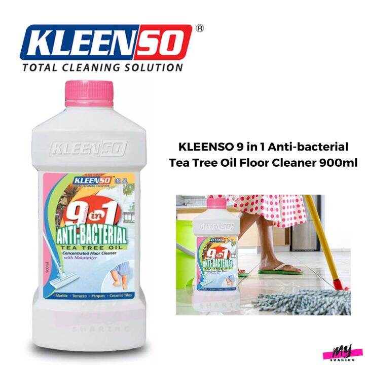KLEENSO 9 in 1 Anti-bacterial Tea Tree Oil Floor Cleaner 900ml | Lazada
