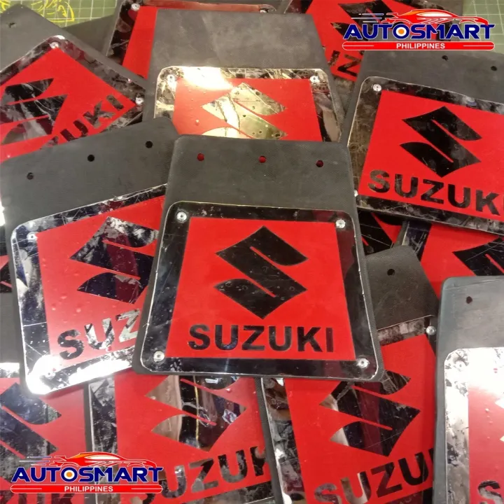 1 Pair Suzuki Multicab MUDGUARD with Stainless Sticker 8x8'' | Lazada PH