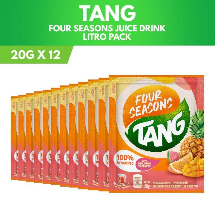 Tang Four Seasons Litro Pack 20g x 12 | Lazada PH