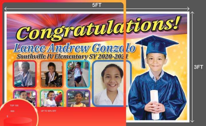 GRADUATION TARPAULIN THEME 5X3FT | Lazada PH