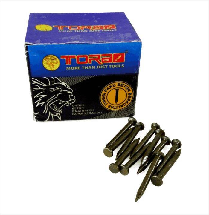 TORA Paku Beton Kuning Box 1 Inch - Nail Concrete Yellow | Lazada Indonesia