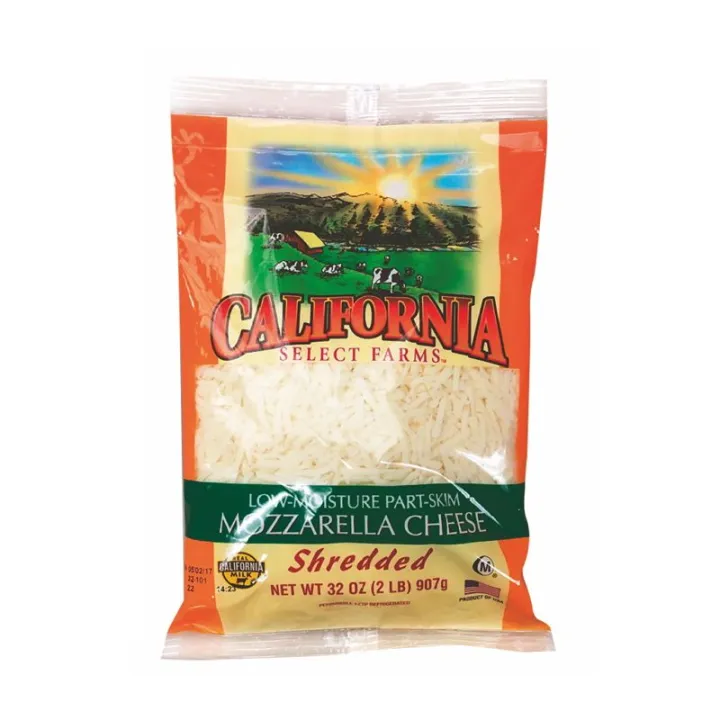 ส่งด่วน! แคลิฟอร์เนีย ซีเลค ฟาร์ม มอสซาเรลล่าชีส ขูดเส้น 900 กรัม ...