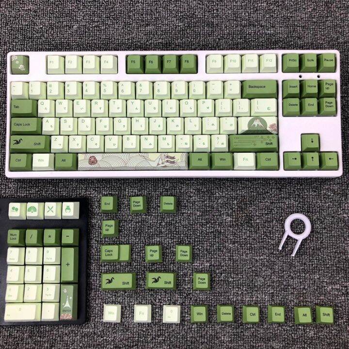 In Stock matcha green tea keycaps XDA profile PBT keycap Dye-Sub ...