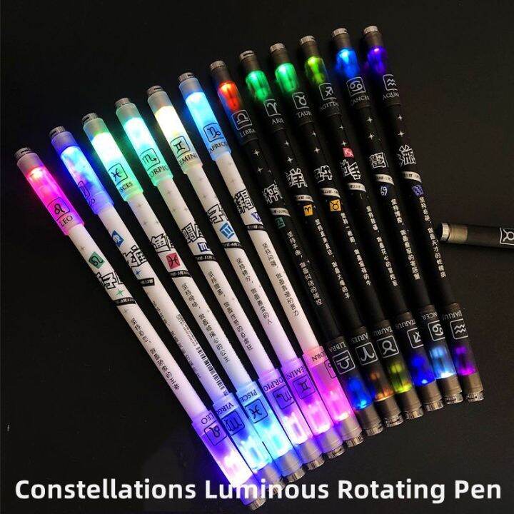 Spinning Pen With Light Rolling Finger Rotating balance Pen Refill ...