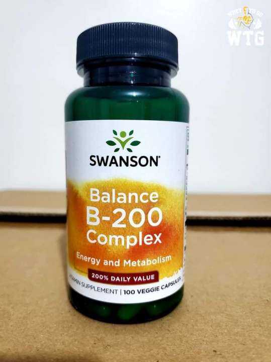 Swanson B- 200 Complex 100 capsules | Lazada PH