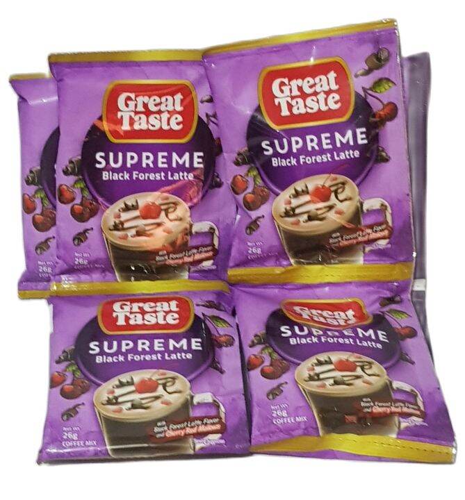 GREAT TASTE SUPREME - Black Forest Latte - Coffee Mix (pack of 30 ...