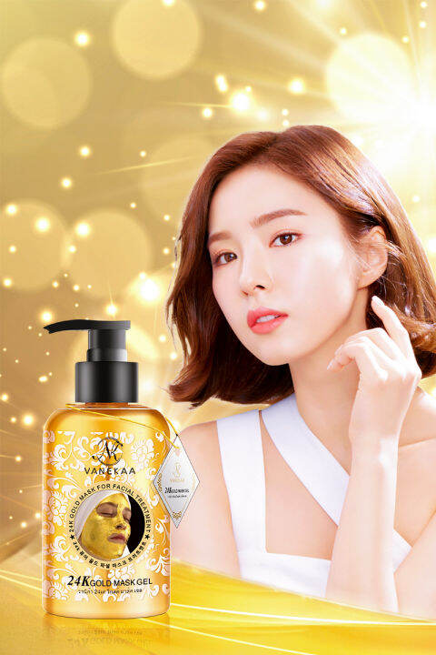 VANEKAA 24k Gold Mask Unisex Cream Soothing Gel Moisturizing 300ml ...