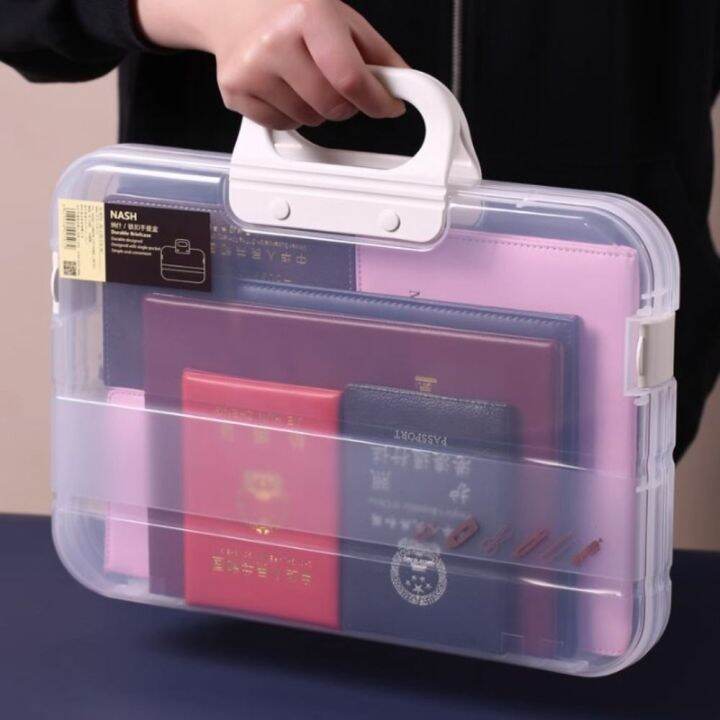 DUANDIAN Transparent Plastic Receipt Office School Desk Organizer Paper ...