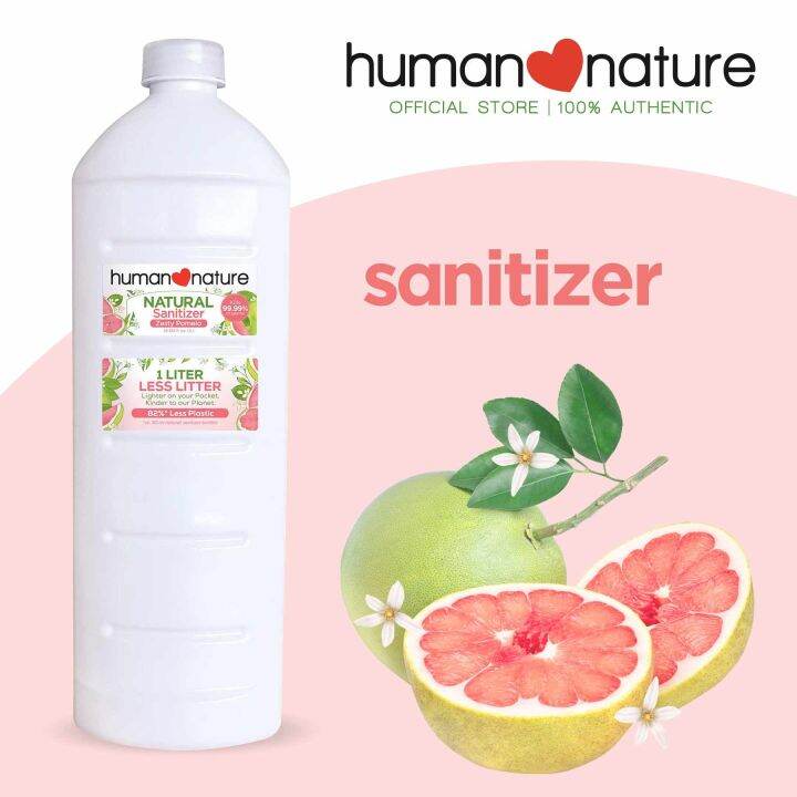 Human Nature Zesty Pomelo Hand Sanitizer 1L | Lazada PH