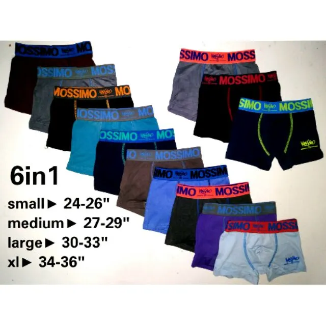 6 pieces MOSSIMO BOXER (on hand) | Lazada PH