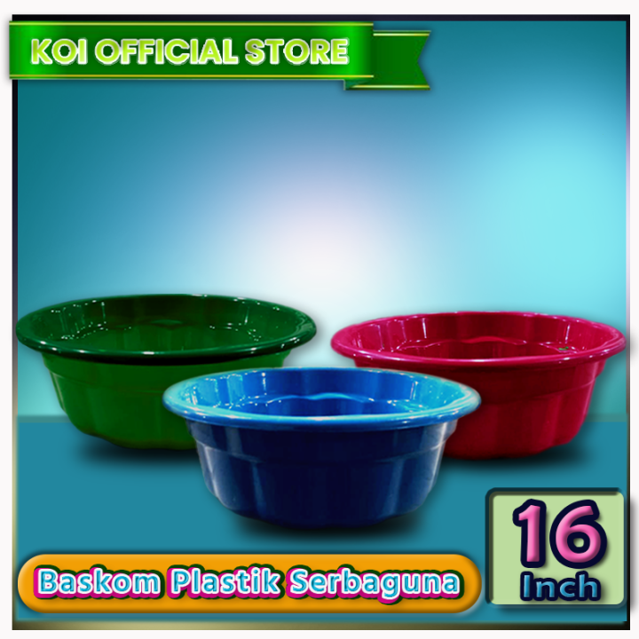 Baskom Plastik Bulat Super Basin Plastik Bulat anti Pecah 16 Inch ...