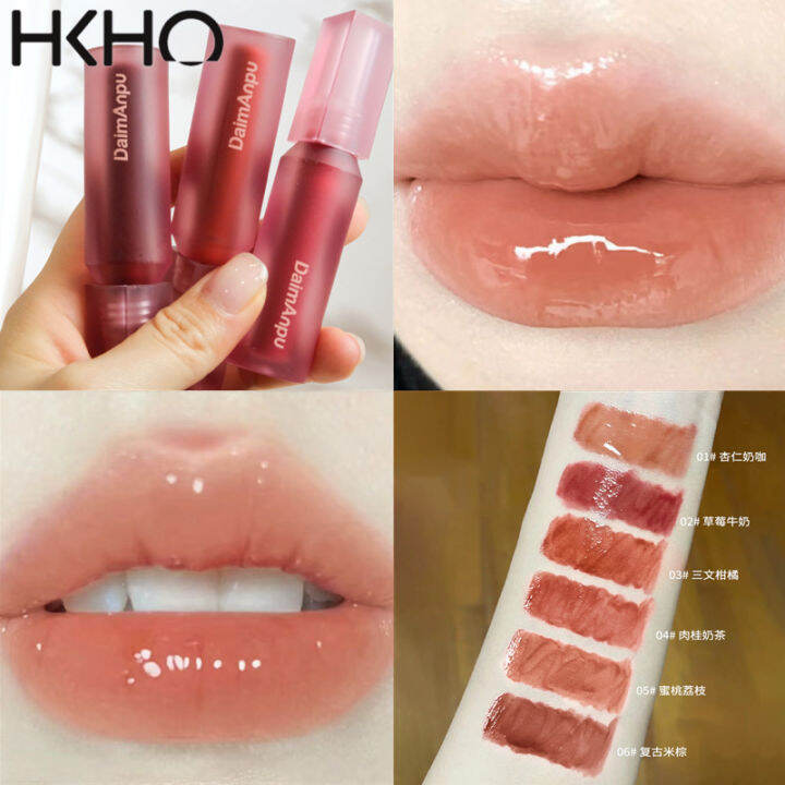 Hkho waterlight gương kính Son bóng dưỡng ẩm cấp nước son màu da son ...