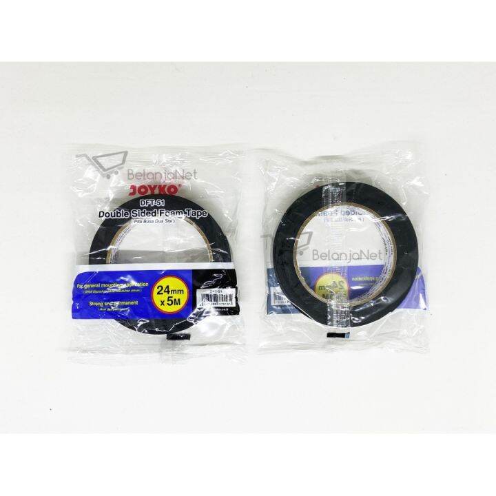 Double Tape Busa Foam Double Side Joyko DFT-51 1" Inch 24 mm x 5 meter | Lazada Indonesia