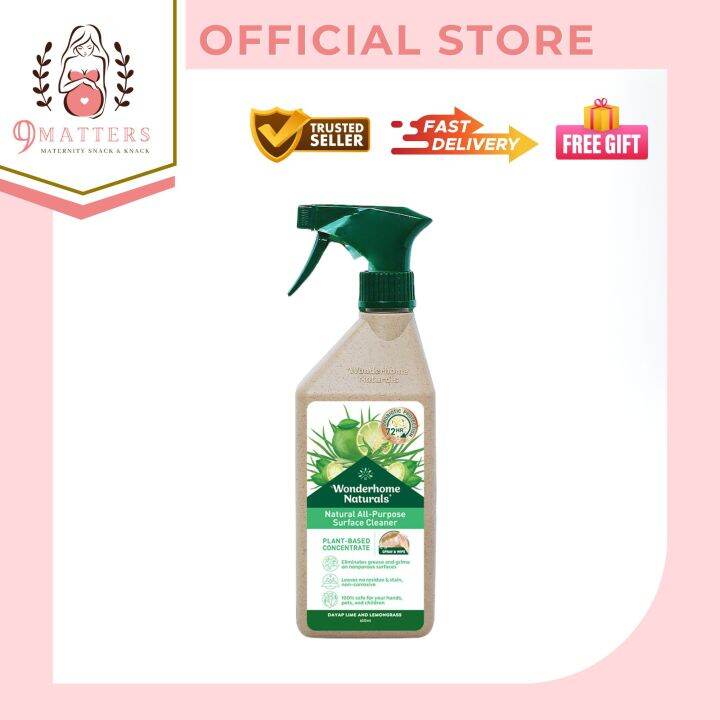 Wonderhome Natural All-Purpose Surface Cleaner 650mL Dayap Lime ...