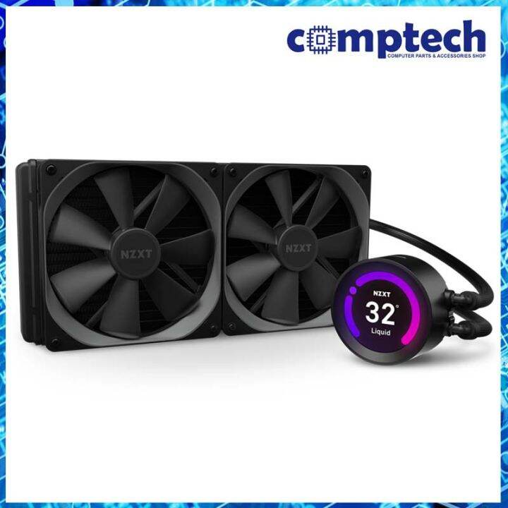 NZXT AIO Liquid Cooler with LCD Display Kraken Z53/Z63: 240mm/280mm ...