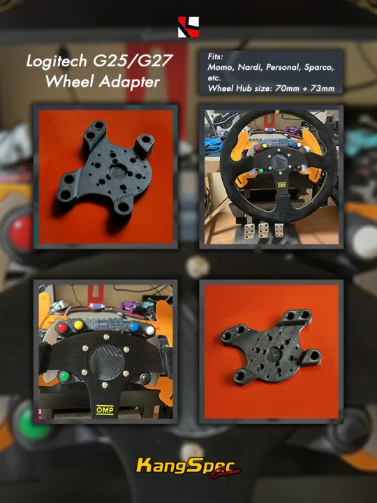 KangSpec Logitech G25 / G27 Wheel Adapter (6 Button Hole) | Lazada PH