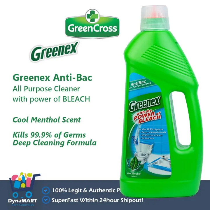Greenex Antibac All Purpose Cleaner 1000ml Cool Menthol with the Power ...