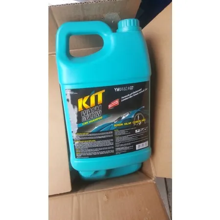 Kit Wash & Glow shampo shampoo sabun cuci mobil motor galon 4 liter ...