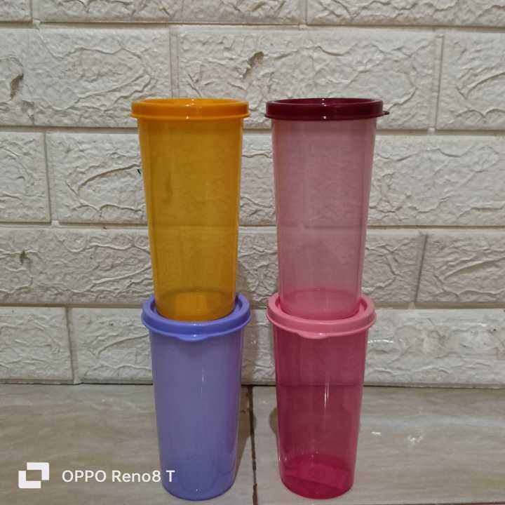 Tupperware medium tumbler kapasitas 275ml botol minum anak set 4 pcs ...