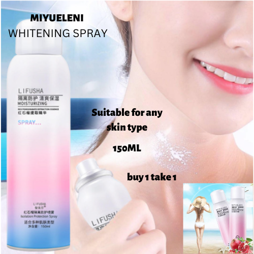 {MIA} Tiktok hot Miyueleni face, neck and hand whitening spray UV COD protection | Lazada PH