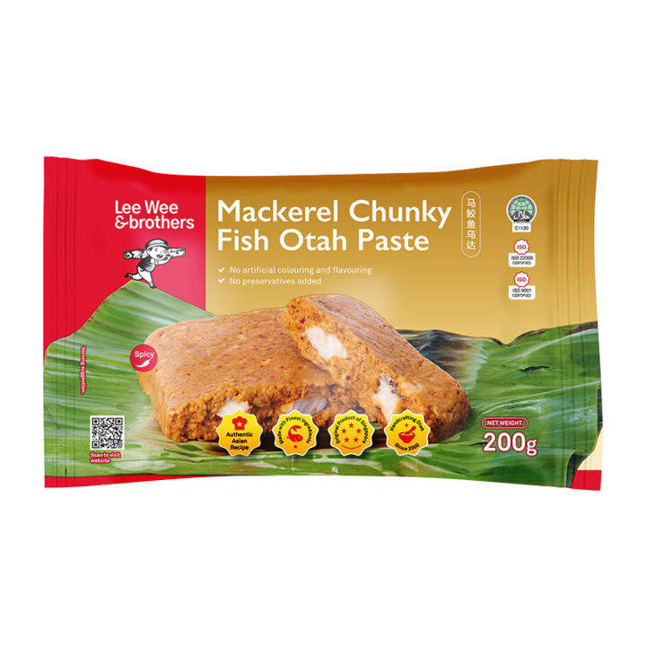 Lee Wee & Brothers Mackerel Chunky Fish Otah Paste - Frozen | Lazada ...